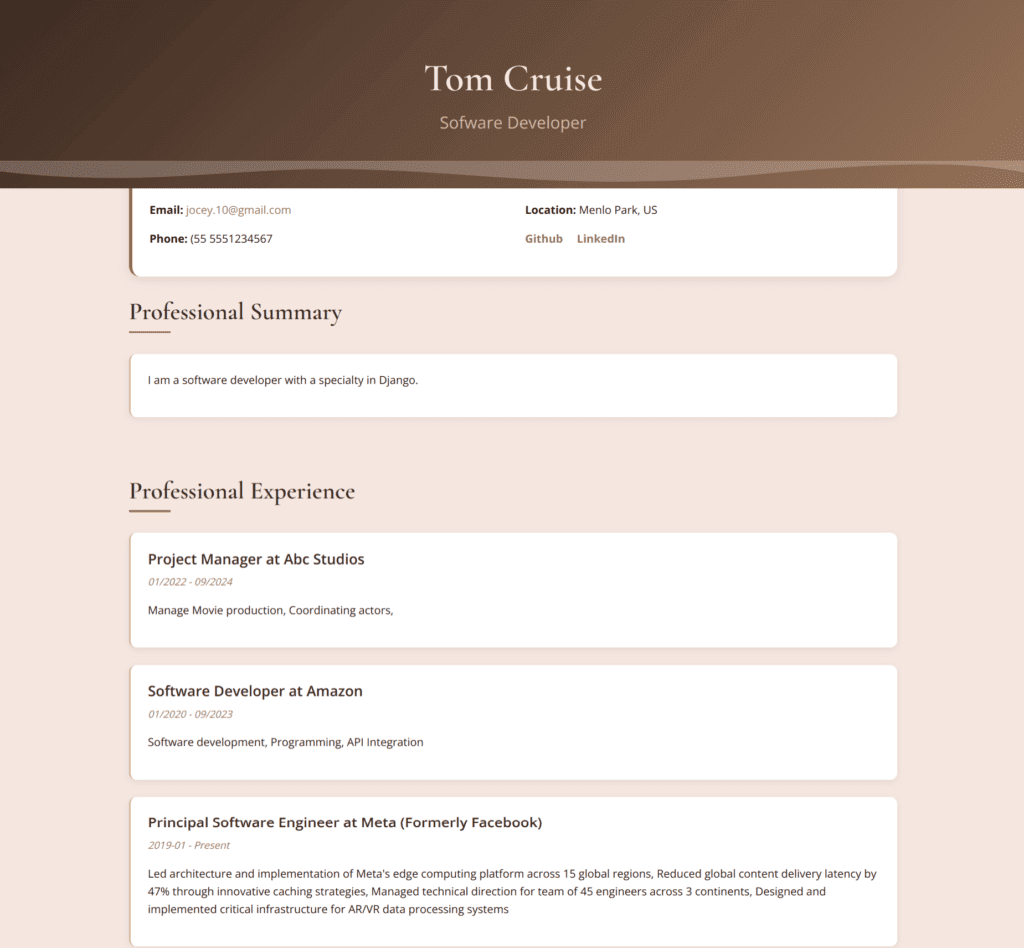 Transform Your Resume Into A Website | Resume Website Builder